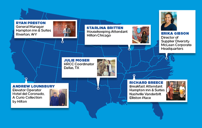 Faces of Hilton’s #1 Best Place to Work Win