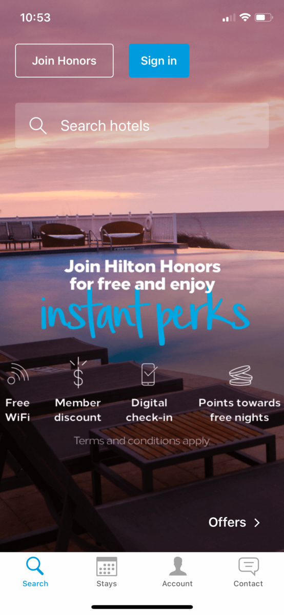 Home Screen Mobile App